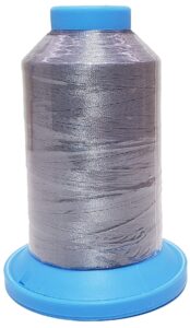 robison-anton 2 ply super bright polyester embroidery thread, 40wt/120d/5500 yd, silvery gray