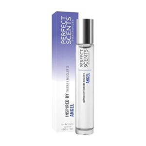 perfect scents fragrances | inspired by thierry muglar's angel rollerball | fragrance for women | vegan, paraben free, phthalate free | never tested on animals | 0.34 fl oz