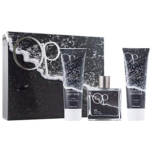 Ocean Pacific Black 3 Piece Eau De Toilette Gift Set for Him