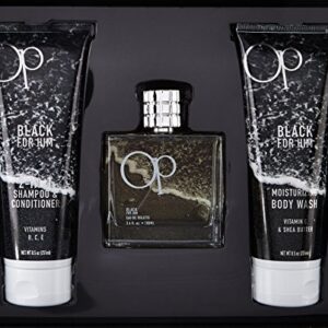 Ocean Pacific Black 3 Piece Eau De Toilette Gift Set for Him