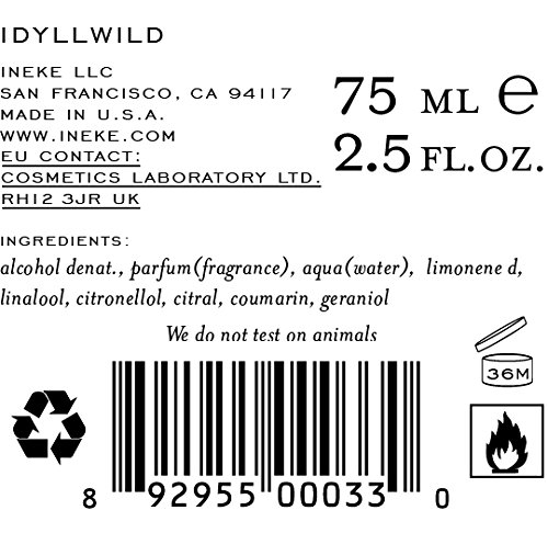 Ineke Idyllwild 75ml / 2.5 oz eau de parfum/perfume