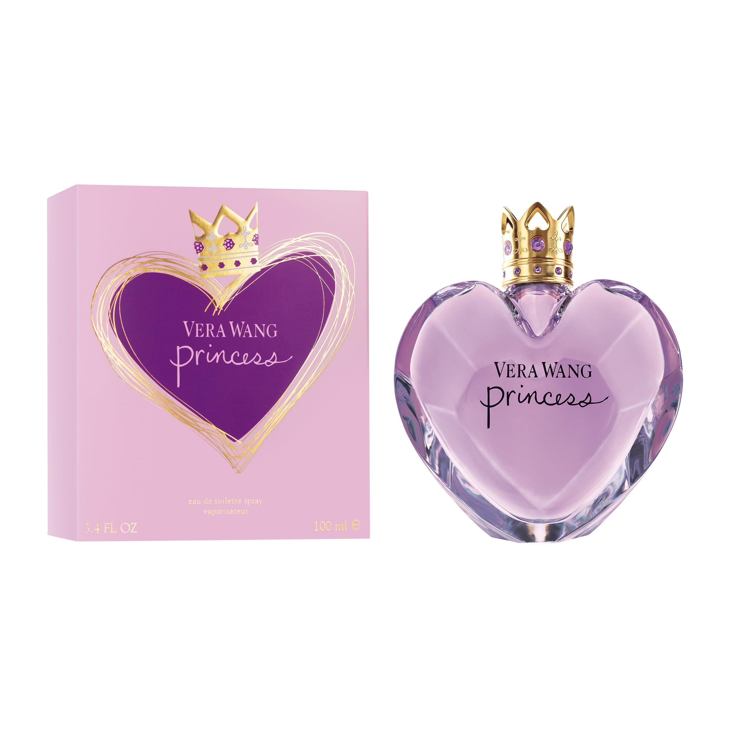 Vera Wang Princess Eau de Toilette Spray for Women, Vanilla, 3.4 Fl Ounce