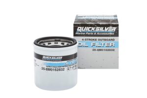 quicksilver by mercury marine 8m0162832 oil filter for select mercury 9.9-30hp outboards