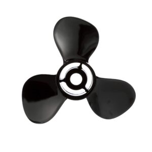 quicksilver black diamond 3-blade aluminum propeller, 14.5 dia x 19 pitch, right hand