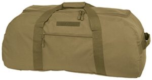 mercury tactical gear code alpha giant convertible duffel bag with backpack straps, basic, coyote brown, one size