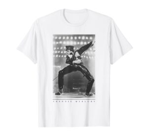 freddie mercury official b&w lights icon t-shirt