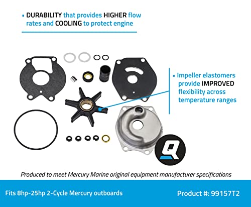 Quicksilver 99157T2 Upper Water Pump Repair Kit for Mercury Bigfoot 4-Stroke Outboards