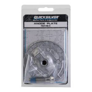 Quicksilver 76214Q5 Aluminum Anode Plate for Mercury Mariner Force and MerCruiser Anti-ventilation Plate