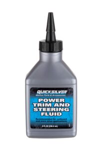 quicksilver 858074q01 power trim and steering fluid - 8 oz. bottle