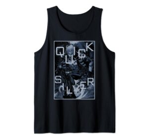 marvel quicksilver blue hue action poster tank top