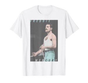 freddie mercury official blue jeans live icon t-shirt