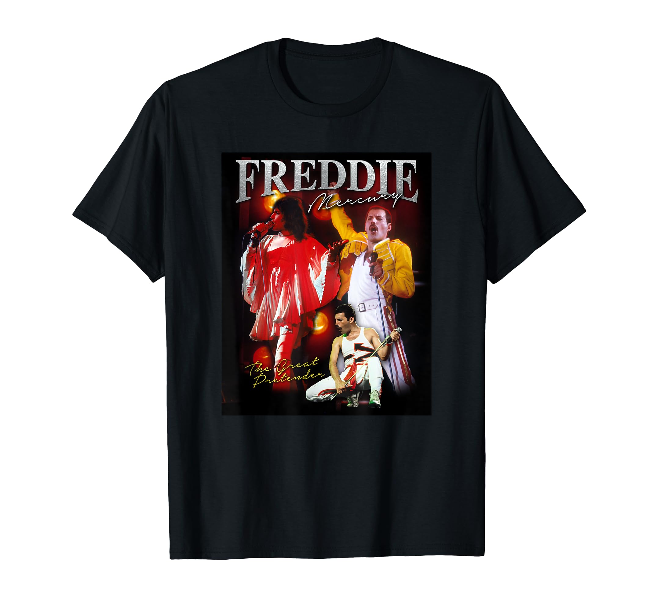 Freddie Mercury Official The Great Pretender Homage T-Shirt