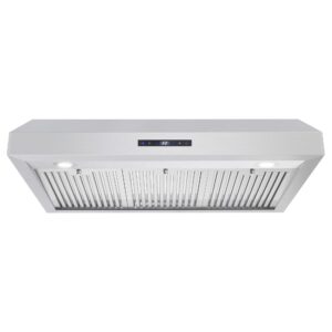 cosmo umc36 36 in. ducted under cabinet stainless steel range hood with led light, 380 cfm, permanent filter, 36 inch