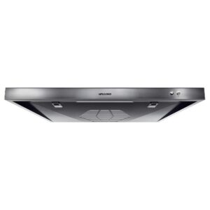 furrion 12v rv under-cabinet ducted range hood with replaceable charcoal filter, led light, exhaust fan, vibrationsmart technology & csa certification (stainless steel) - fho23sacr-ss