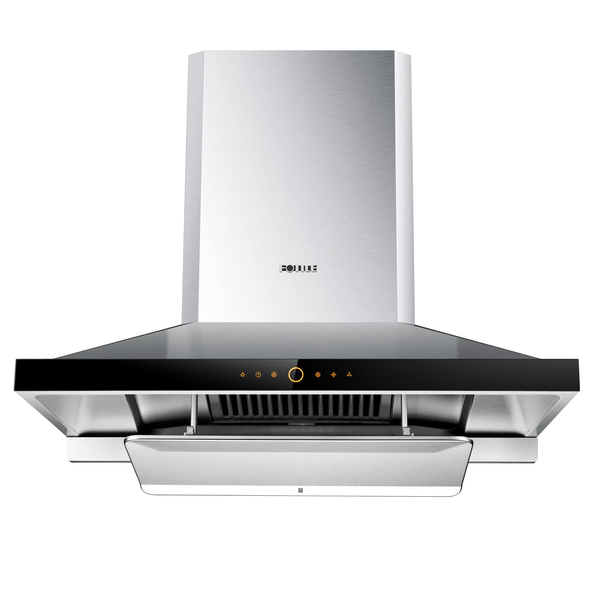 FOTILE EMS9026 36" Wall-mount Range Hood 1000 CFMs with Touchscreen, 2 Speed-settings and Auto Turbo Mode | Manual-adjustable Capture Shield Technology | Delay Shutoff and Detachable Oil Plate