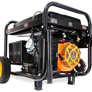 WEN DF1100X 11000-Watt Electric Start Portable Generator with Wheel Kit and CO Shutdown Sensor, Black