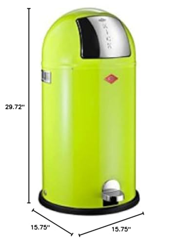 WESCO 177731 Bin with Pedal 40 l, Lime Green