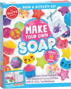 make your own soap (klutz activity kit) for 72 months to 180 months includes blocks of clear soap base (20)