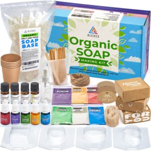 soap making kit for adults organic - soap kit making for beginners natural - make your own soap - diy soap maker kit - organic soap making kit