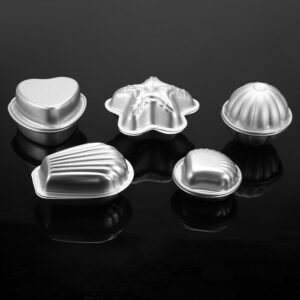 diy molds aluminium, metal bath bomb molds, diy bath bomb mold kit, diy bathtub bomb molds with sea creature shapes, soap molds, cake molds, candle molds for fizzy bombs(9)