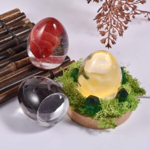 QMQJIA Dragon Egg Resin Mold Desktop Ornaments Mold for DIY Resin Art Table Lamp Home Decorations Newborn Dinosaur Light Molds Dragon Silicone molds for Wax Melts/soap/Baking/epoxy Resin/Candle/Clay