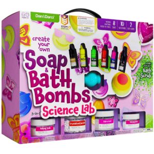 soap & bath bomb making kit for kids, 3-in-1 spa science kit, easter craft gifts for girls & boys age 6 7 8 9 10-12 year old girl crafts kits : diy experiment toys, craft gift for kids ages 6-12