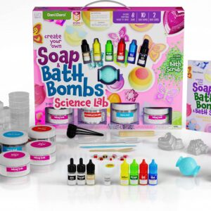 Soap & Bath Bomb Making Kit for Kids, 3-in-1 Spa Science Kit, Easter Craft Gifts For Girls & Boys Age 6 7 8 9 10-12 Year Old Girl Crafts Kits : DIY Experiment Toys, Craft Gift For Kids Ages 6-12