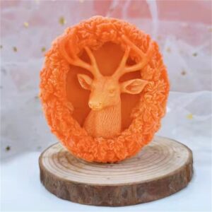 silicone molds christmas deer, antlers craft art silicone soap mold, craft molds diy handmade milu deer soap molds - the best handmade gifts - molds making supplies by yscen