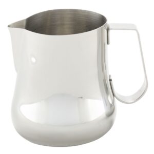 rattleware stainless steel 16 oz spouted bell pitcher - perfect for home, cafe, restaurant, hotel, office - steaming and frothing pitcher trusted by most barista