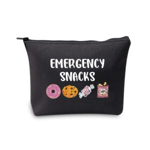 jxgzso emergency snacks food storage bag foodie reusable zipper pouch food safe bag snack lover gift