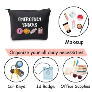 JXGZSO Emergency Snacks Food Storage Bag Foodie Reusable Zipper Pouch Food Safe Bag Snack Lover Gift