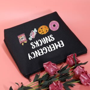 JXGZSO Emergency Snacks Food Storage Bag Foodie Reusable Zipper Pouch Food Safe Bag Snack Lover Gift