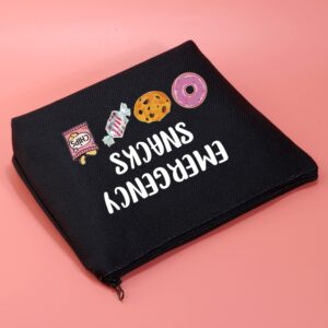 JXGZSO Emergency Snacks Food Storage Bag Foodie Reusable Zipper Pouch Food Safe Bag Snack Lover Gift