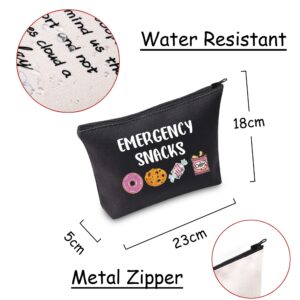 JXGZSO Emergency Snacks Food Storage Bag Foodie Reusable Zipper Pouch Food Safe Bag Snack Lover Gift