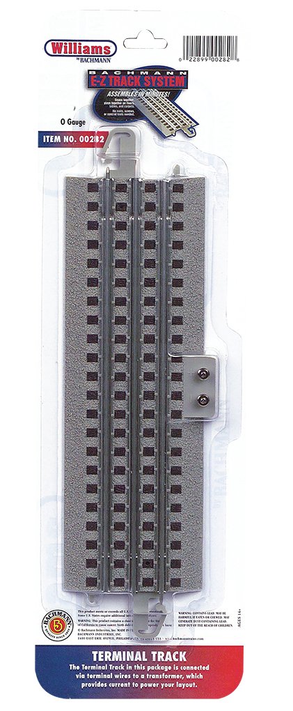 Williams by Bachmann O Gauge E-Z Track Terminal Track (Pack-1) - O Scale