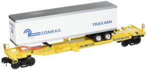 bachmann industries front runner intermodal car with trailer conrail o scale train