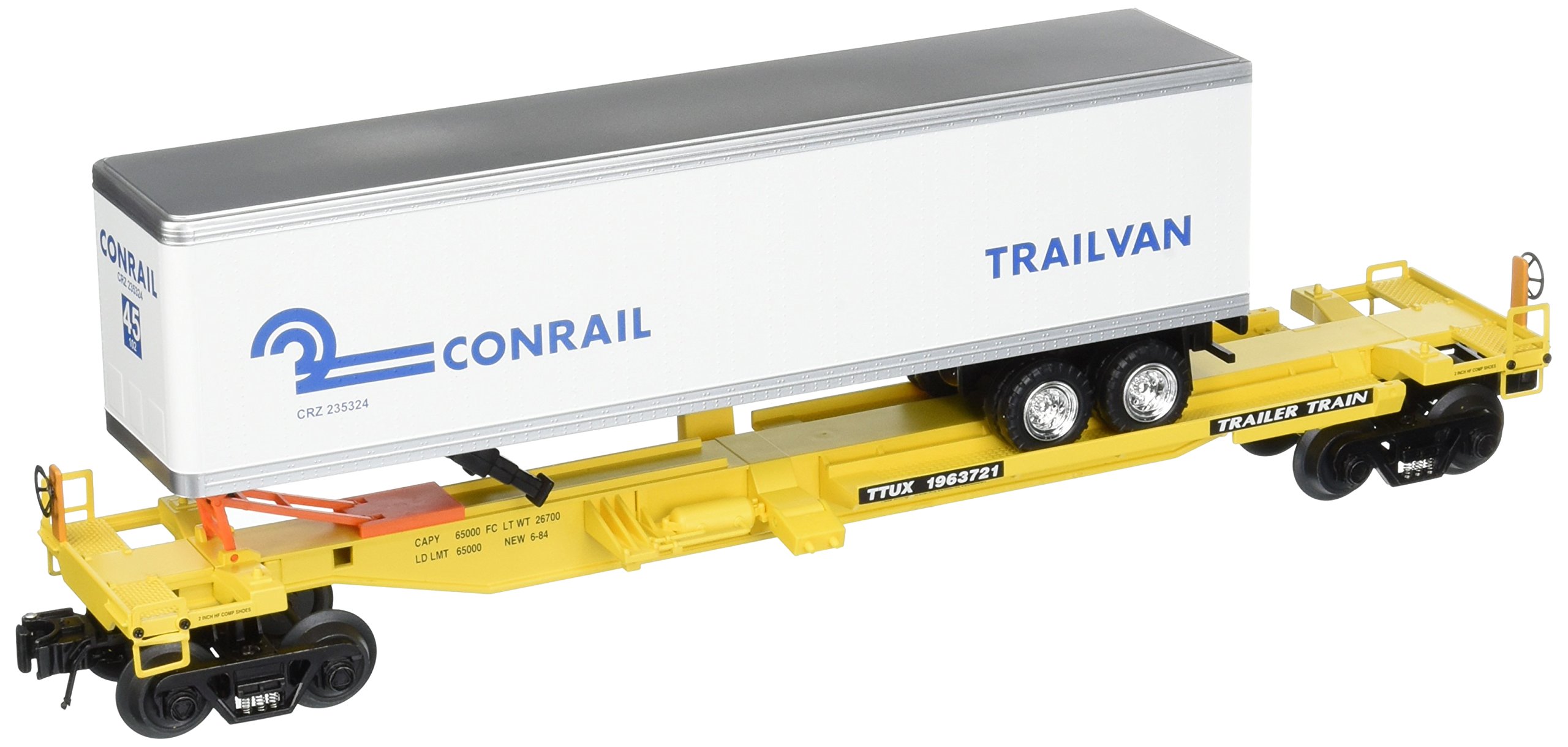 Bachmann Industries Front Runner Intermodal Car with Trailer Conrail O Scale Train