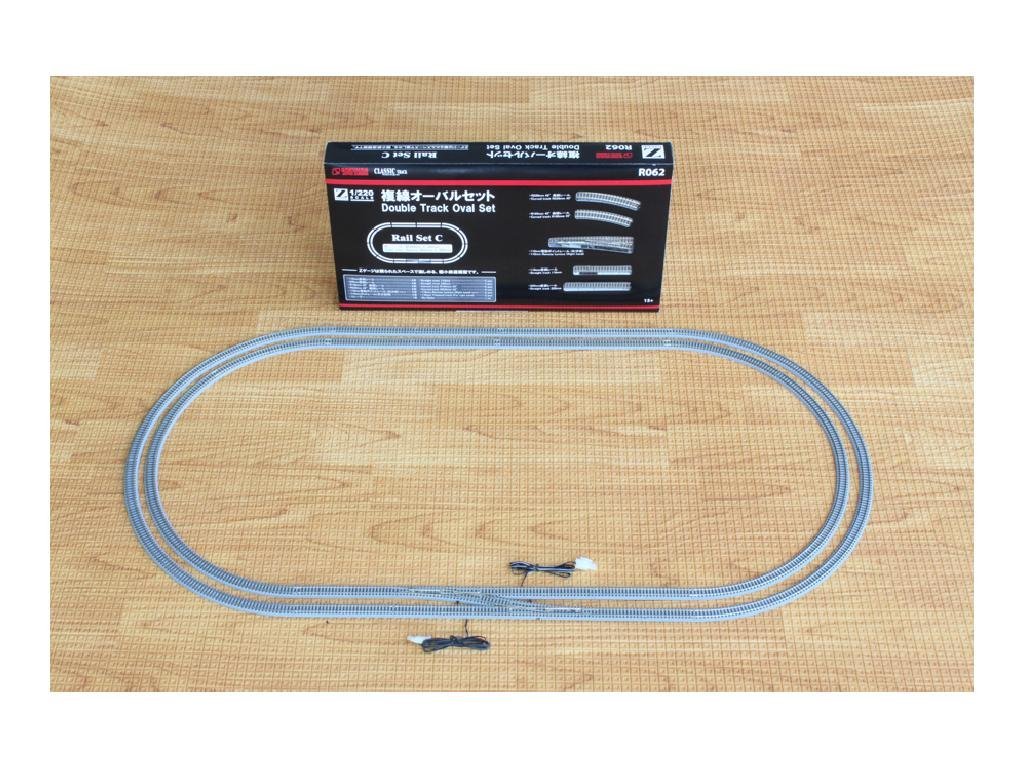 Lok Han Z Gauge R062 Rail Set C Double Track Oval Set