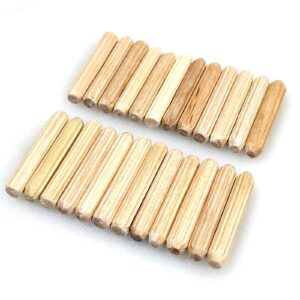 replacementscrews wooden dowel pins compatible with ikea part 101375 (pax wardrobe) (pack of 24)