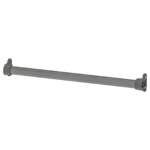 ikea komplement clothes rail, 50 centimetres, steel, dark grey - set of 2