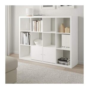 Ikea ' New KALLAX Shelf Unit, Black-Brown (White, 44 1/8x57 7/8)