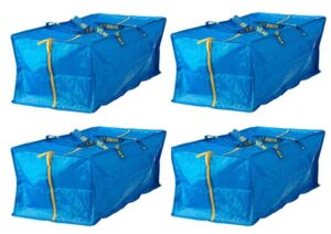 ikea 901.491.48 frakta storage bag, blue, 4 pack (premium bag)