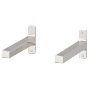 granhult bracket (set of 2) for shelf 11-3/4" x 4-3/4" nickel plated