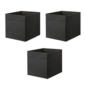 ikea drona box (black, 3 pack (l:15" x w:13" x h:13"))