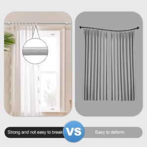 Authandis Silver Curtain Rods for Bedroom with Brackets,5/8 Inch Diameter Small Window Curtain Rod 32 to 123 Inches,Easy Install Drapery Rods