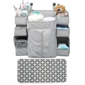 large portable baby diaper hanging organizer, with smart design baby changing mat, portable changing pad for baby, infant gift