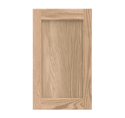 ONESTOCK 17.75W x 29H Unfinished Oak Kitchen Cabinet Door Replacement, Shaker Style