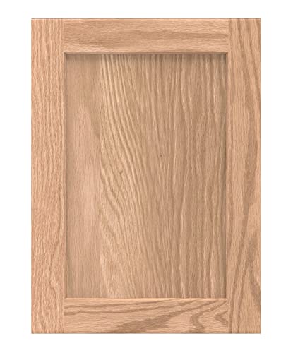 ONESTOCK 17.75W x 29H Unfinished Oak Kitchen Cabinet Door Replacement, Shaker Style