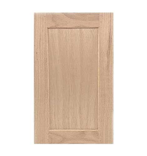 ONESTOCK 17.75W x 29H Unfinished Oak Kitchen Cabinet Door Replacement, Shaker Style