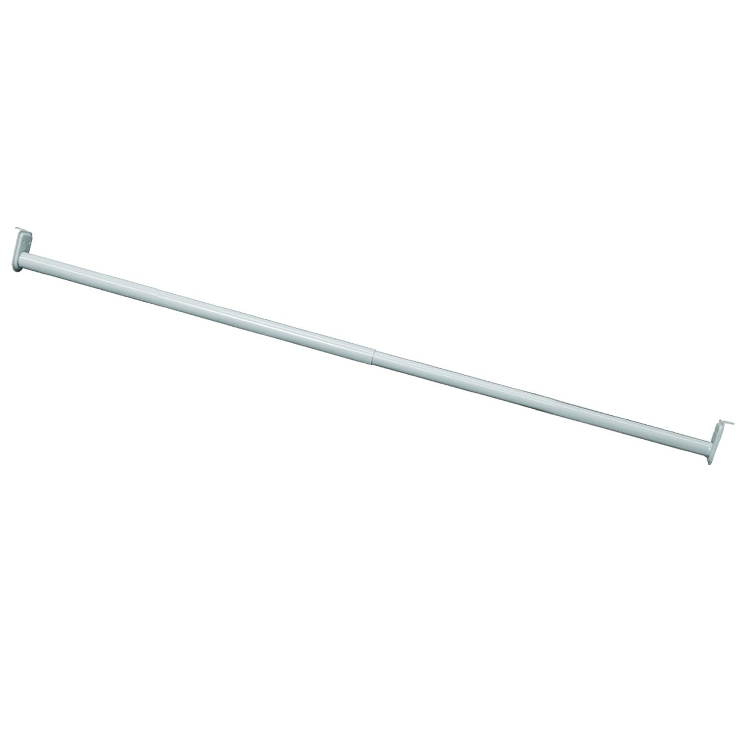 Design House 205823 Adjustable Hanging Closet Rod 30 48-Inch, White Finish, inch inch